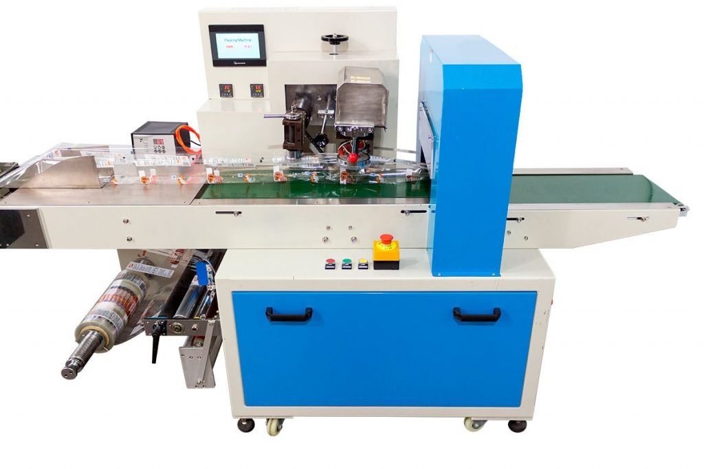 Embolsadora Horizontal Flowpack JY320PB Para Polietileno Con Banda.